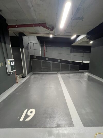 Subcontract metal panels: London underground carpark